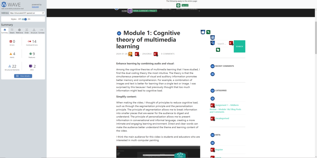 Module 2: Design Principles for Effective and Accessible Multimedia – edci337blog